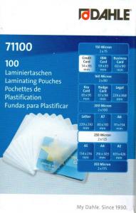 Folija za plastifikaciju Dahle 54x86mm 125 mic, 1/100 Dahle
