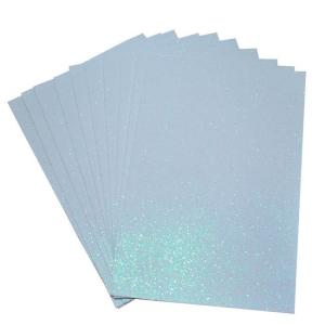 EVA pena A4 1/10 Glitter samolepljiva bela