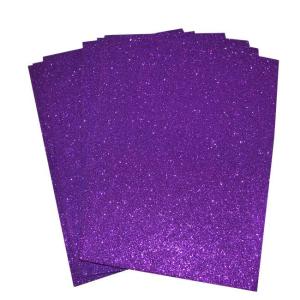 EVA pena A4 1/10 Glitter samolepljiva ljubičasta