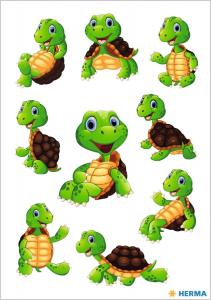 Stikeri MAGIC LITTLE TURTLE, MOVING EYE Herma
