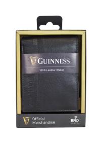 Novčanik muški kožni JBGNW07 sa RFID zaštitom 120x90x20 Guiness crna Guinness
