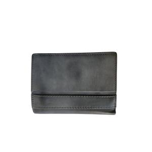 Novčanik kožni muški sa RFID zaštitom 80485 9,5x12,3x2,5 sa uzdužnom bordurom uspravni siva HJP