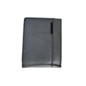 Novčanik kožni muški sa RFID zaštitom 85060 12x9x3 štepan crnim koncem položeni siva HJP