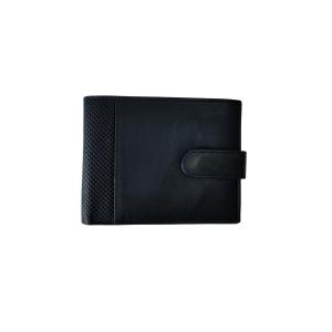 Novčanik kožni muški sa RFID zaštitom 9942 12x9,5x1,5 sa spoljašnjom kopčom položeni crna HJP