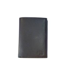 Novčanik kožni muški sa RFID zaštitom sa glatkom kožom 9942 9x12,5x1,5 Silver coin uspravni braon HJP
