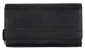 Novčanik veliki ženski kožni sa RFID zaštitom vintage 80488 18,5x11x3,5 crna HJP