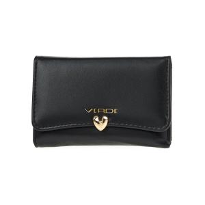 Novčanik ženski sa kopcom u obliku srca 1439, 15.5×3×10 cm crna Verde