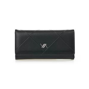 Novčanik ženski pravougaoni sa štepom 1441, 19×3.5×10cm crna Verde
