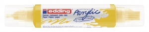 Akrilni marker E-5400 double-liner sa dva vrha žuta Edding