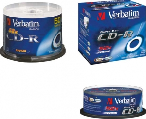 CD-R 700MB Verbatim 1/50 spin Verbatim