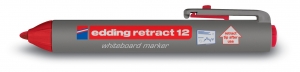 Marker za belu tablu E-12 Retract 1,5-3mm crvena Edding