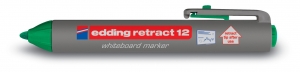 Marker za belu tablu E-12 Retract 1,5-3mm zelena Edding