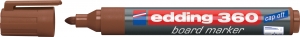 Marker za belu tablu E-360 1,5-3mm, zaobljeni braon Edding