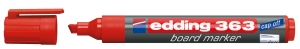 Marker za belu tablu E-363 1-5mm, kosi vrh crvena Edding