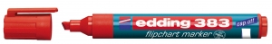 Flipchart marker E-383 1-5mm, kosi vrh crvena Edding