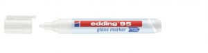 Marker za staklenu tablu E-95 1,5-3mm, zaobljeni bela Edding