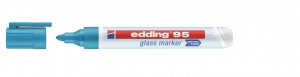 Marker za staklenu tablu E-95 1,5-3mm, zaobljeni svetlo plava Edding
