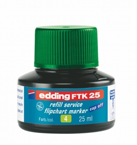 Refil za flipchart markere E-FTK 25, 25ml zelena Edding