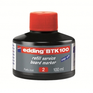 Refil za marker za belu tablu BTK 100, 100ml crvena Edding