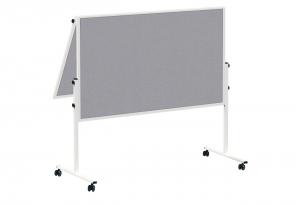 Tabla za moderaciju od filca, obostrana, preklopiva 150x120cm, MAUL "solid" siva MAUL