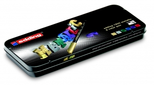 Flomasteri E-1200 1-3mm metalik, set 1/6 sortirano Edding
