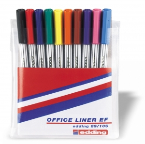 Flomaster E-89 0,3mm, set 1/10 sortirano Edding