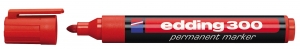 Marker permanent E-300 1,5-3mm, zaobljeni crvena Edding