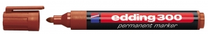 Marker permanent E-300 1,5-3mm, zaobljeni braon Edding