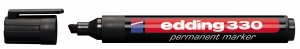 Marker permanent E-330 1-5mm, kosi vrh crna Edding