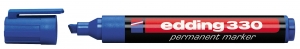 Marker permanent E-330 1-5mm, kosi vrh plava Edding