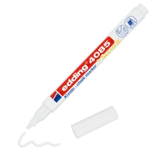 Marker za staklo CHALK MARKER E-4085 1-2mm standard bela Edding