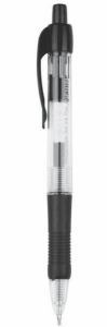 Gel roler GP110202 sa push mehanizmom 0,7 mm, gumeni grip crna A Plus