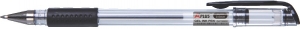 Gel roler 0,6 mm sa gumenim gripom GA108900 crna A Plus