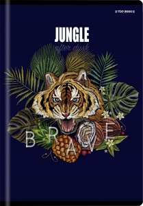 Sveska A5 SuperPremium TP 96 lista Jungle, 70g karo Top2000