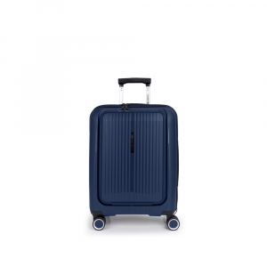 Kofer mali (kabinski) sa odeljkom za laptop PROŠIRIVI 40x55x22/25cm Polypropilen Brooklyn 41,7/47,4 l-3,1 kg metalik plava Gabol