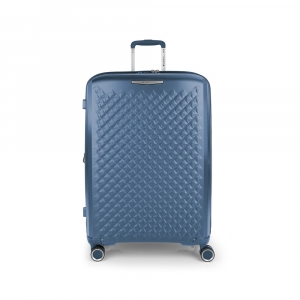Kofer veliki PROŠIRIVI 51x75x31/34 cm cm Polypropilen 109,6/120,2 l- 4,3 kg Queens metalik plava Gabol