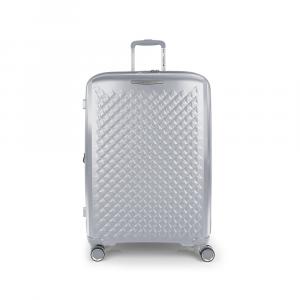 Kofer veliki PROŠIRIVI 51x75x31/34 cm cm Polypropilen 109,6/120,2 l- 4,3 kg Queens srebrna Gabol