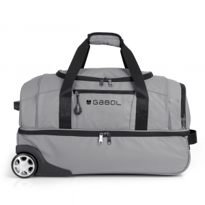 Torba putna sa točkićima 2 odeljka 55x32x29 cm 51l/2,2 kg Canada siva Gabol