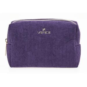 Neseser pravougaoni somotski 0288, 17×8×12 cm ljubičasta Verde