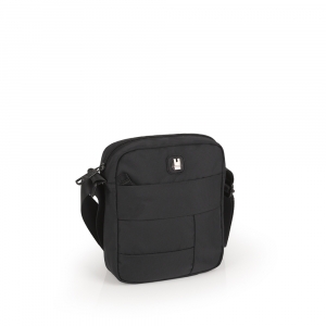 Torbica na rame muška 15x18x5 cm Kendo ECO crna Gabol