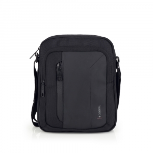 Torba na rame muška 20x25x8 cm Aston crna Gabol