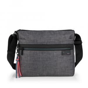 Torba na rame ženska 30x24x11 cm Shani siva Gabol