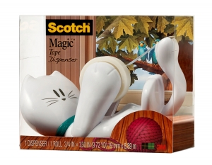 Stalak za lepljivu traku Scotch "Kitty"+ 1x Magic tape Scotch
