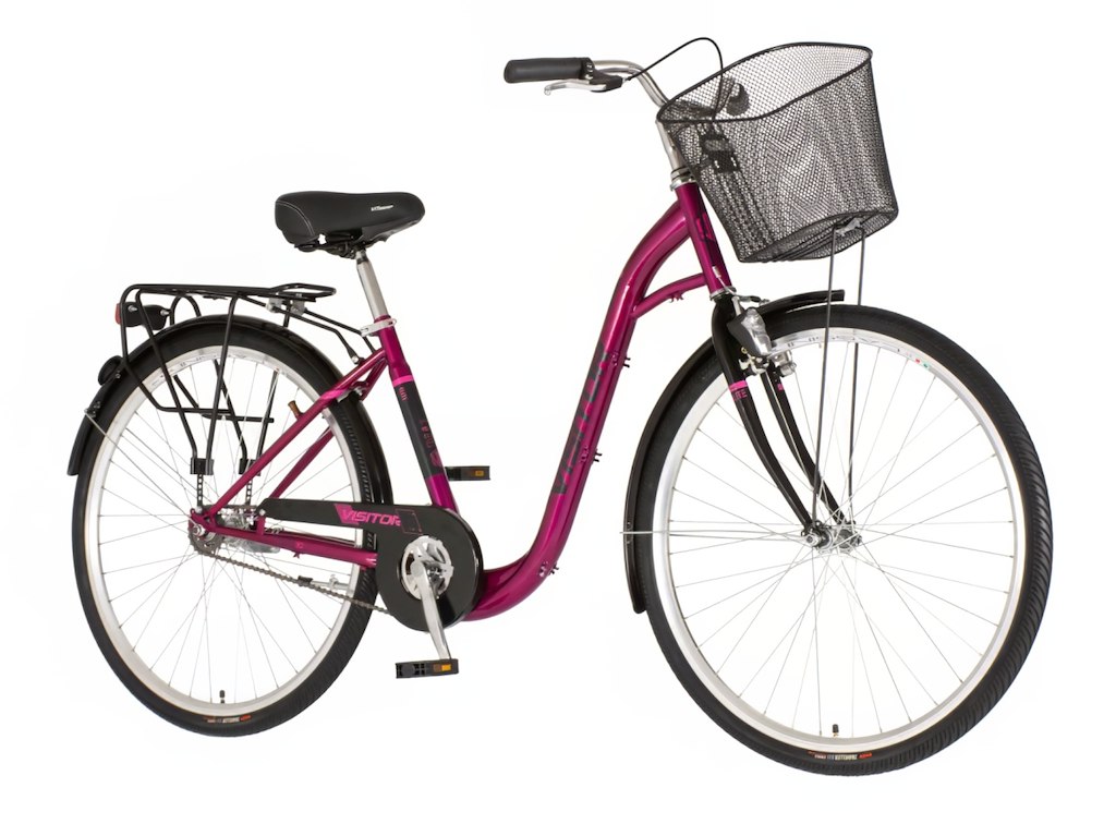 BICIKL FASHION VISITOR ELITE 28" 20" V-BRAKE KONTRA FAVORIT 167-192CM (L/XL) LJUBIČASTI