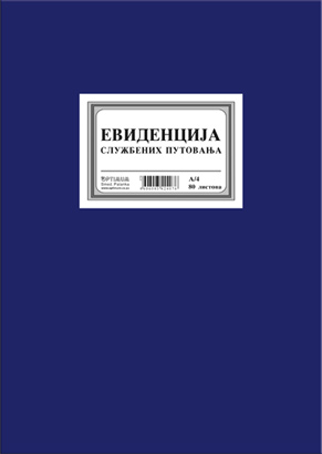 KNJIGA EVIDENCIJE SLUŽBENIH PUTOVANJA 6779 *PK