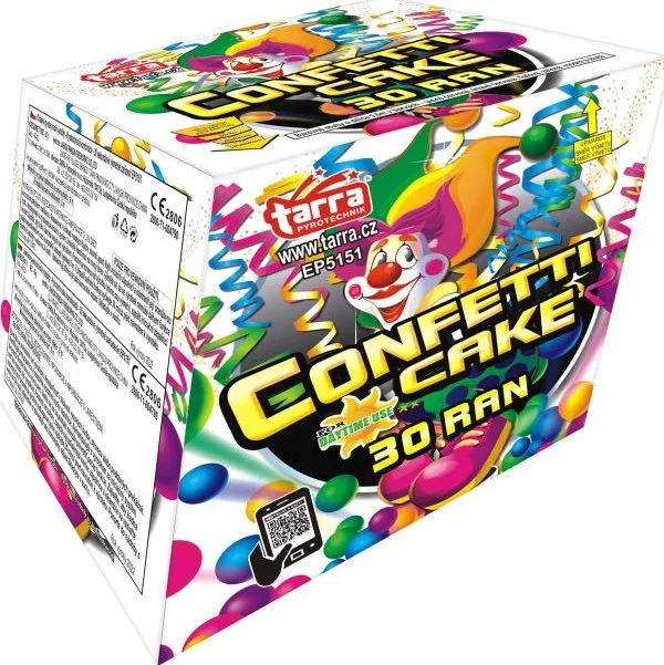 KONFETE BOKS MULTIKOLOR 30 PUC.
