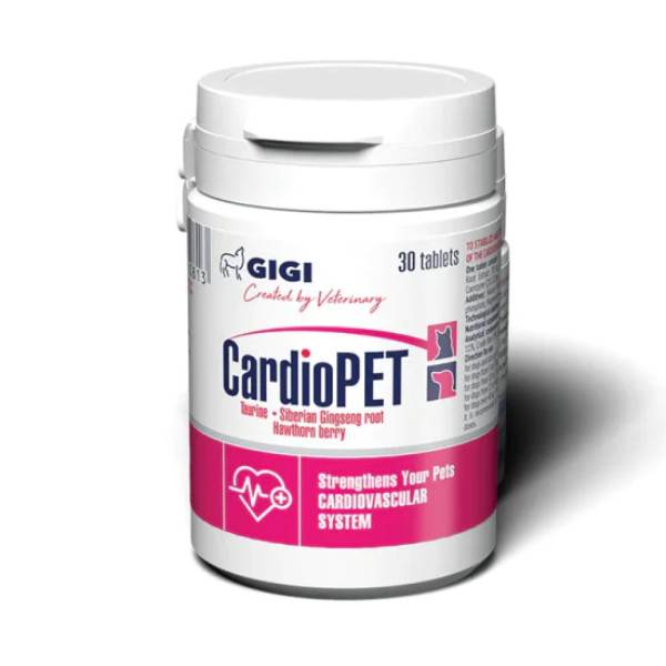 GIGI CardioPET suplement za pse i mačke, 30 tableta