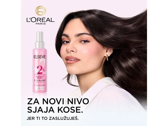 L'Oreal Paris Serum u spreju za beživotnu kosu bez sjaja Elseve Glycolic Gloss 150ml