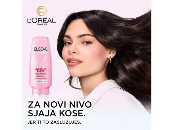 L'Oreal Paris Balzam za beživotnu kosu bez sjaja Elseve Glycolic Gloss 200ml