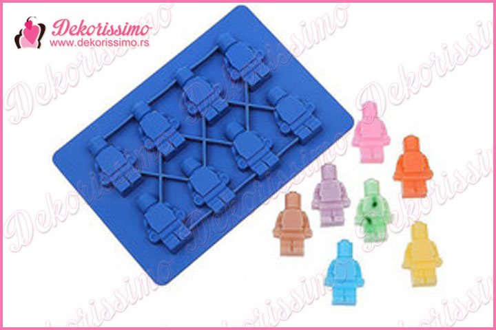 Silikonska modla 8 figurica lego kocki – K4216